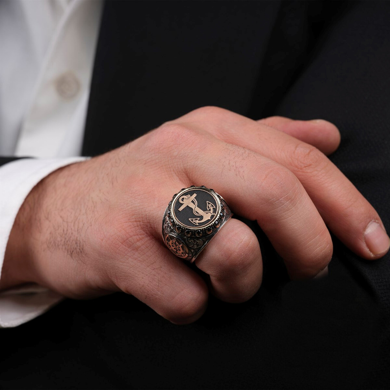 Sailor Silver Ring // Silver + Bronze (15) - YASEMEN DIŞ TİCARET LTD ...