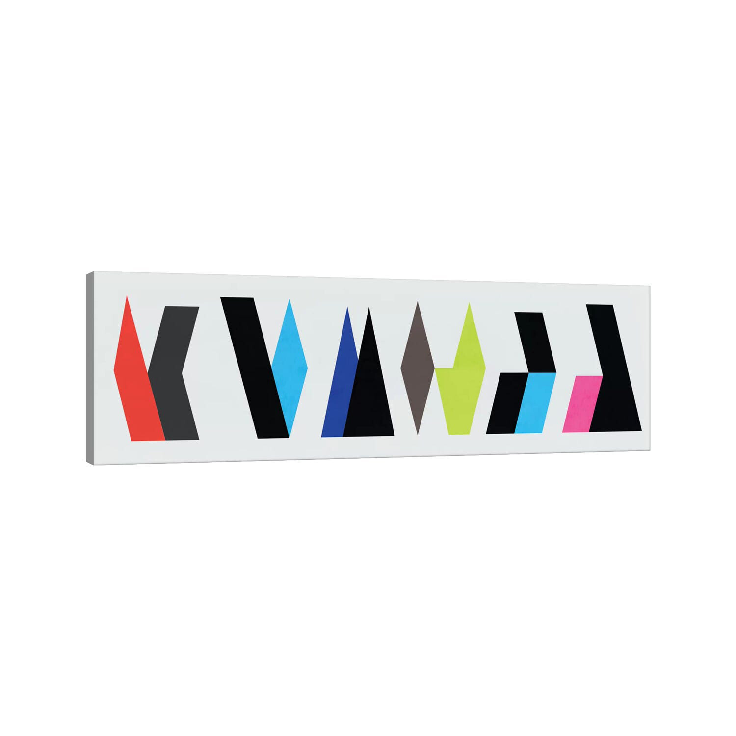 Modern Art- Six Chunk Logo by 5by5collective (12"H x 36"W x 0.75"D ...