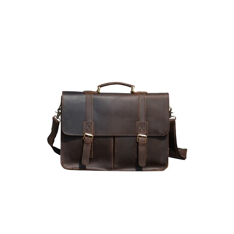 Worn Look Genuine Leather Briefcase - Touri PERMANENT STORE - Touch of ...
