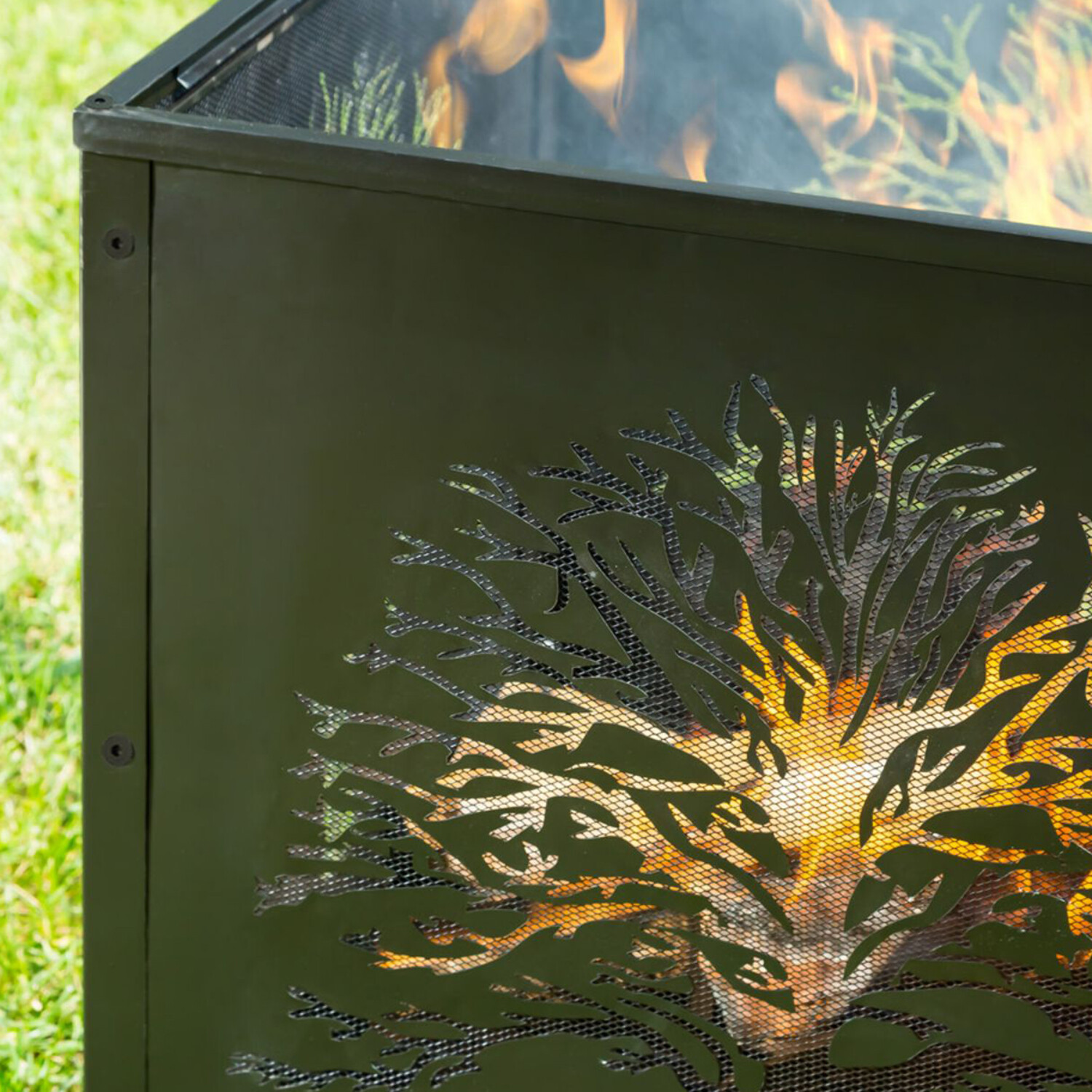 Square Tree of Life Fire Pit - Evergreen Enterprises PERMANENT STORE ...