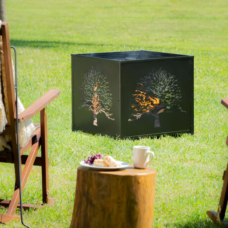 Square Tree of Life Fire Pit - Evergreen Enterprises PERMANENT STORE ...
