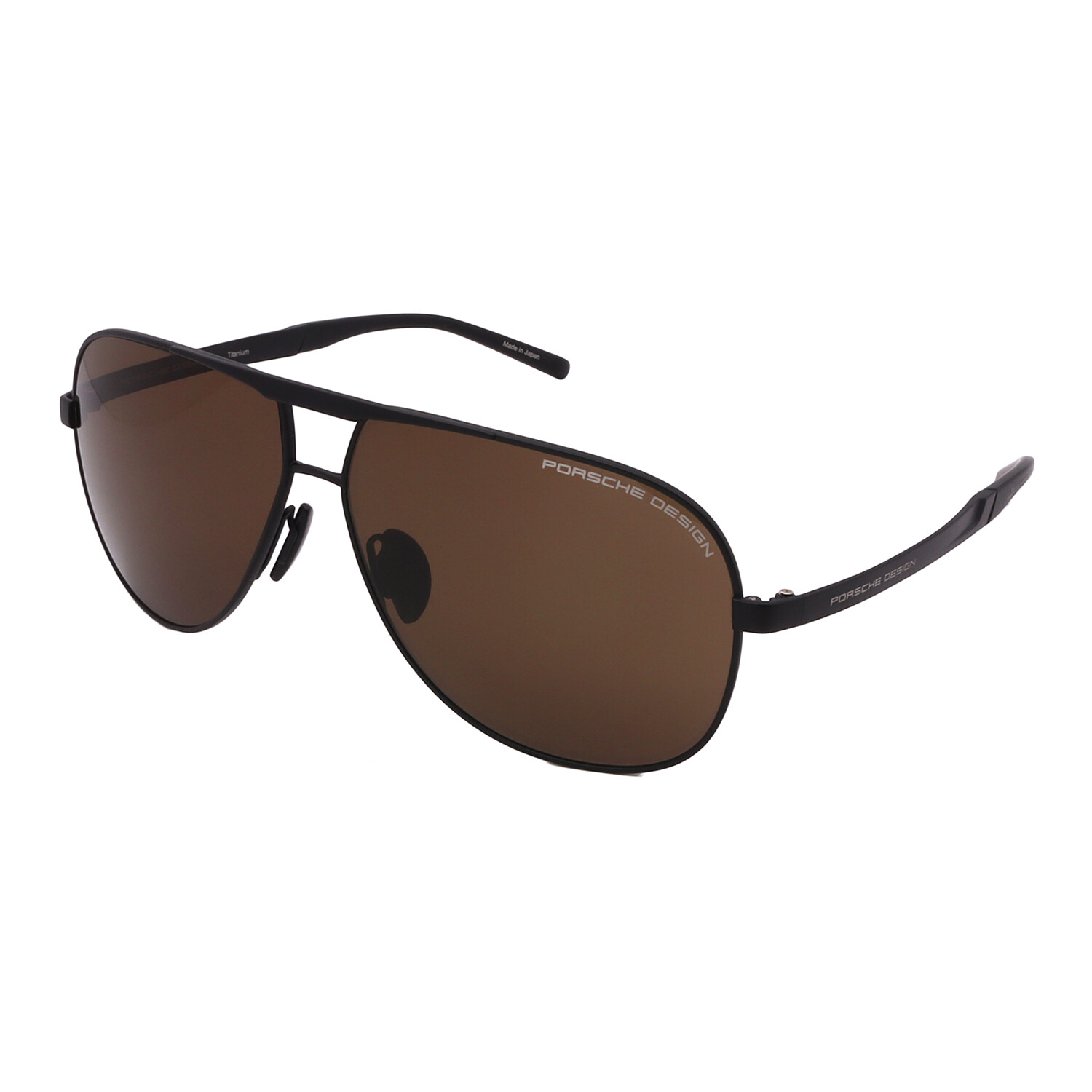 Porsche Design // Men's 8657-A-V274 Aviator Sunglasses // Matte Black ...