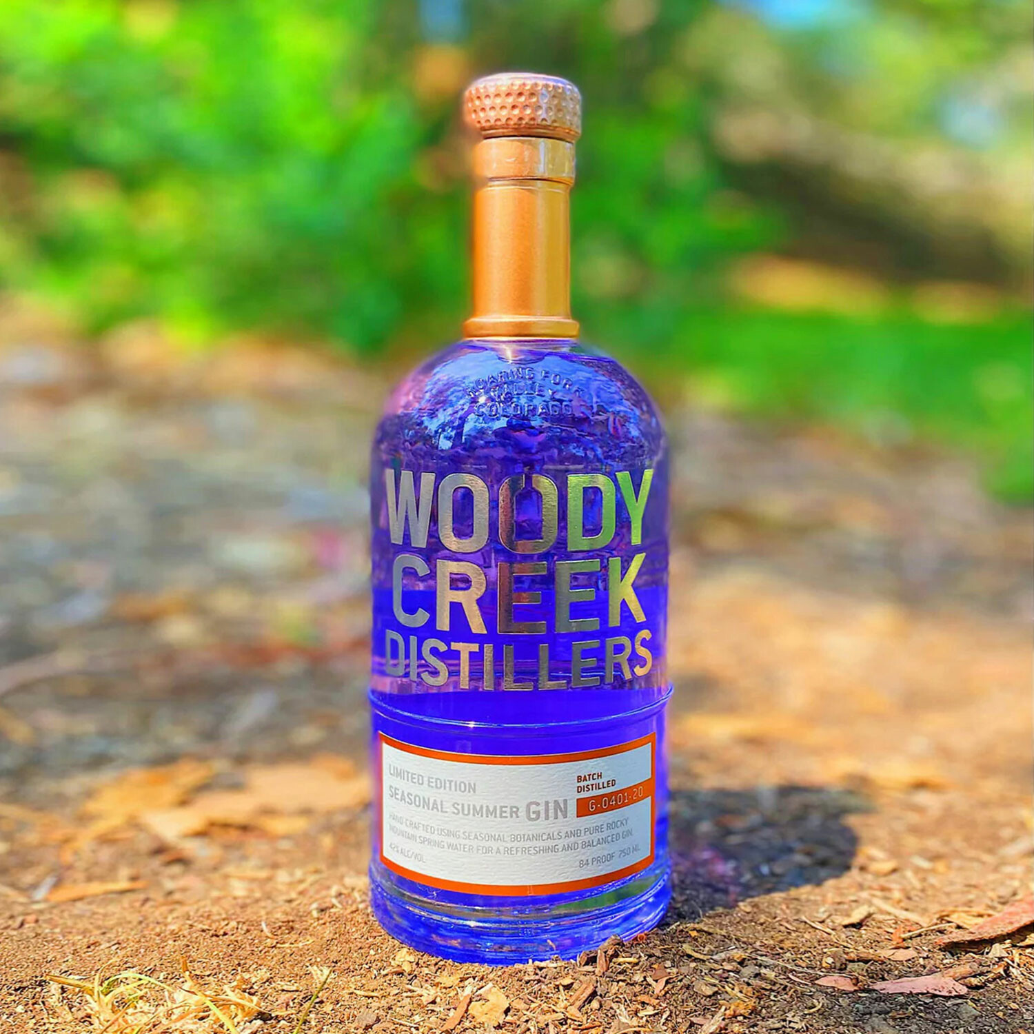 Limited Edition Seasonal Summer Gin Set Of 2 750 Ml Each Woody Creek Summer Gin Touch