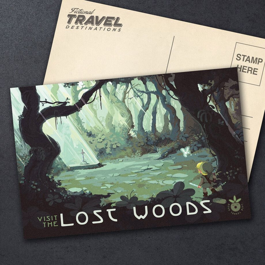 Pixel Empire Postcards - Take A Trip To Fantasy Land - Touch of Modern