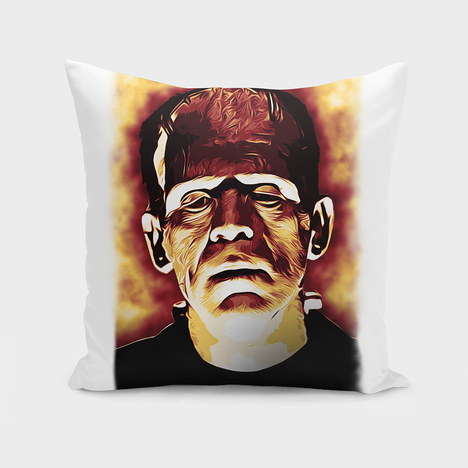 Frankenstein Custom Fansart Style (14"H x 14"W) - Halloween Pillows ...