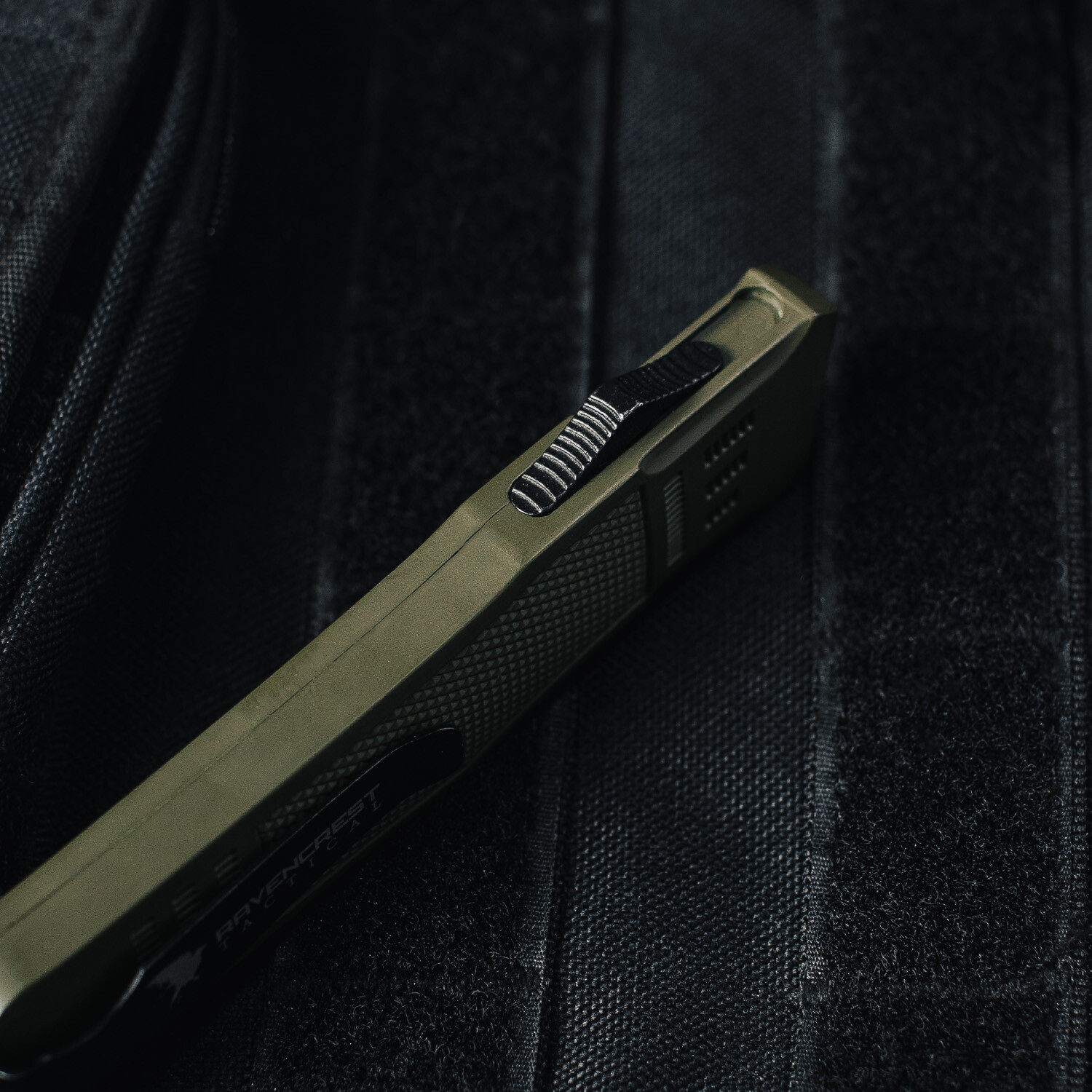 RCT-1 Raven Drop Point Serrated OD Green - Raven Crest Tactical - Touch ...