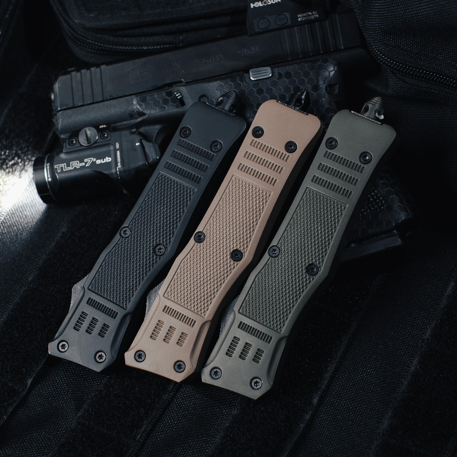 RCT-1 Raven Drop Point Serrated OD Green - Raven Crest Tactical - Touch ...