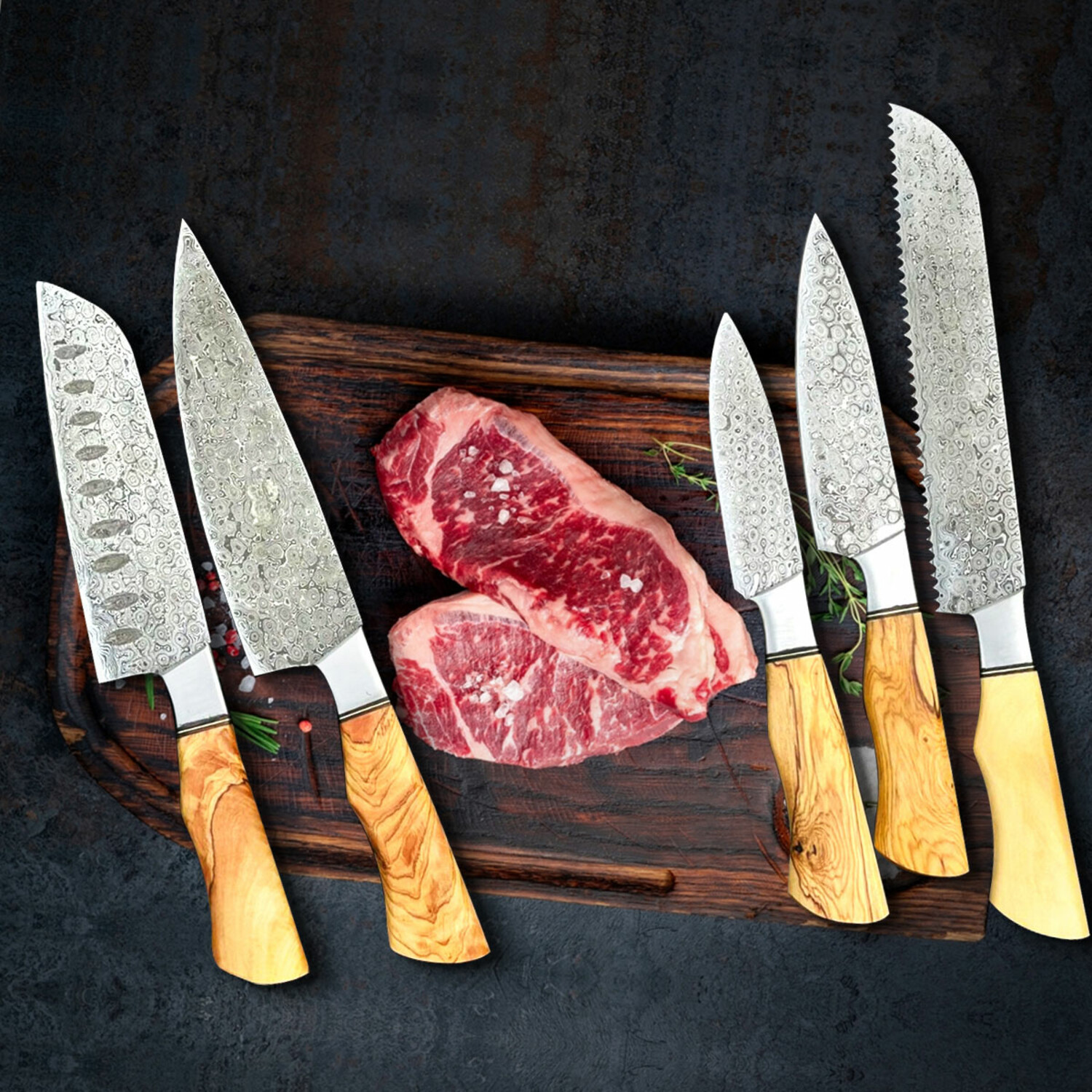Olivia Chef knives // Set of 5 // 2014 - Ash Blades - Touch of Modern