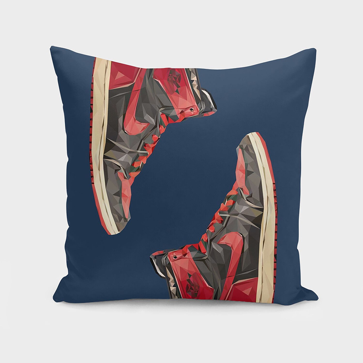 Nike Air Jordan 1 Retro Fan Art (14"H x 14"W) - Sneakers On Pillows ...