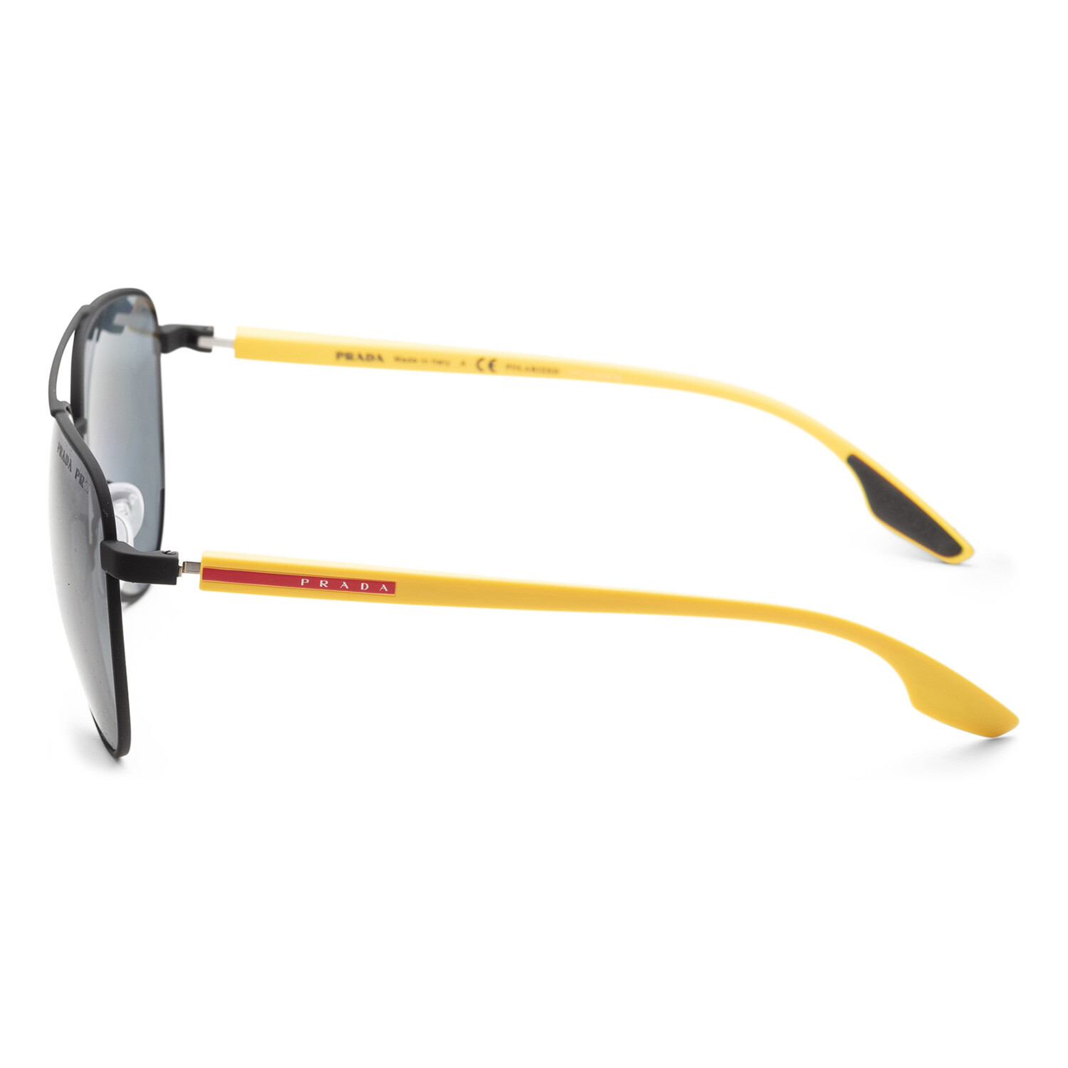 Men's Linea Rossa PS52WS-08W02G-61 Polarized Sunglasses // Black Rubber ...