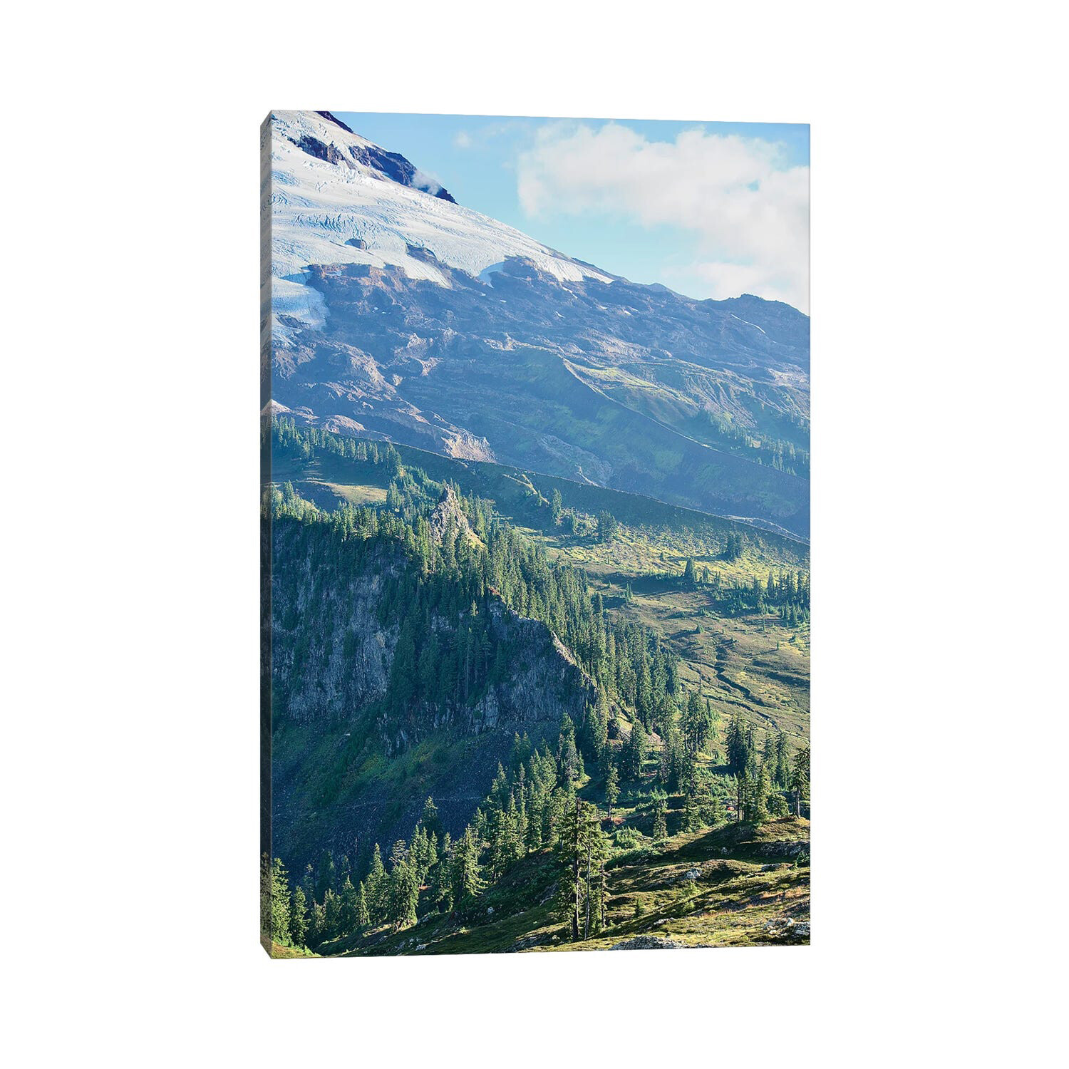 Lines And Ridges - Mount Baker by Jitabebe (18"H x 12"W x 1.5"D) - Art ...