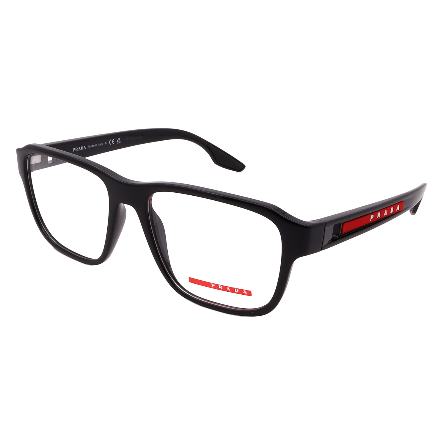 Prada Sport // Men's PS05LV DG01O1 Square Optical Frames // Black ...