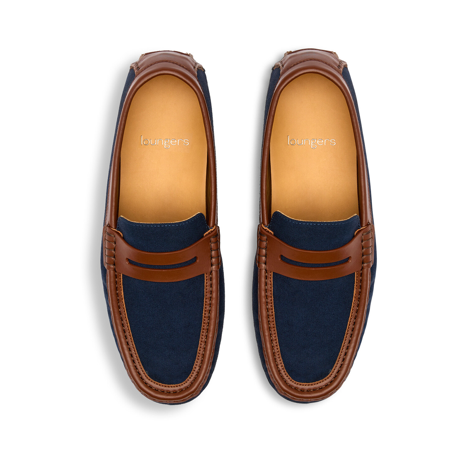 TRANSPORTER® Men's Hybrid Driving Slipper // Navy + Tan (US Men's Size ...