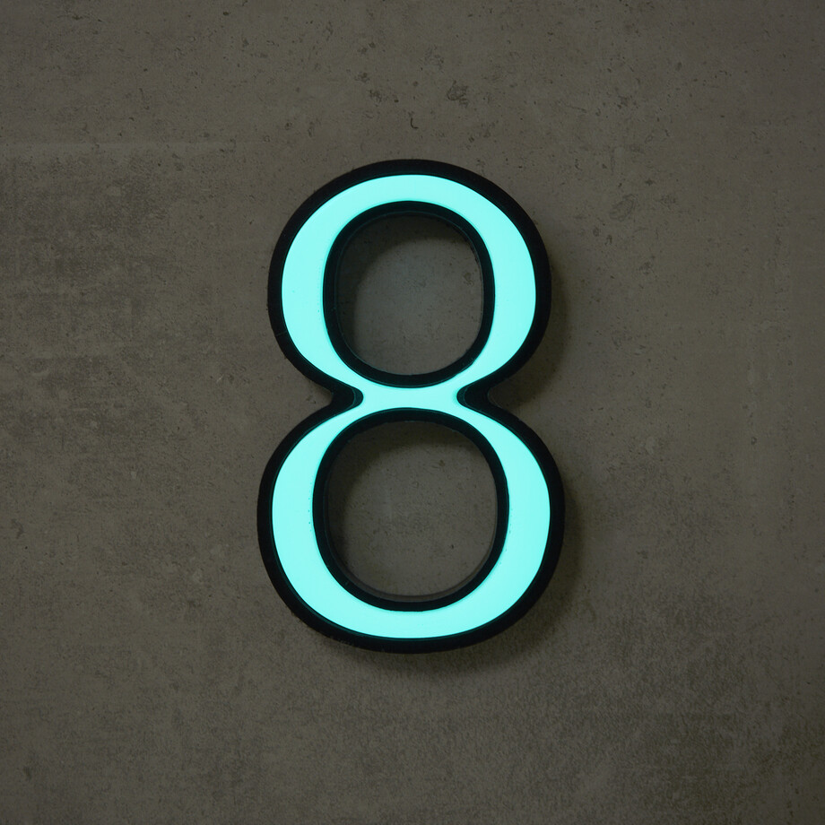 It Glows House Numbers - Solar Powered + Glow In The Dark - Touch of Modern