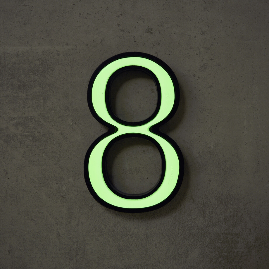 It Glows House Numbers - Solar Powered + Glow In The Dark - Touch of Modern
