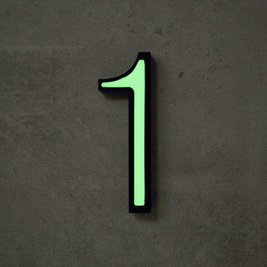 It Glows House Numbers - Solar Powered + Glow In The Dark - Touch of Modern