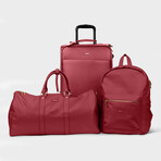 Platinum 3-Piece Bag Set // Red + gold - Packs Travel - Touch of Modern