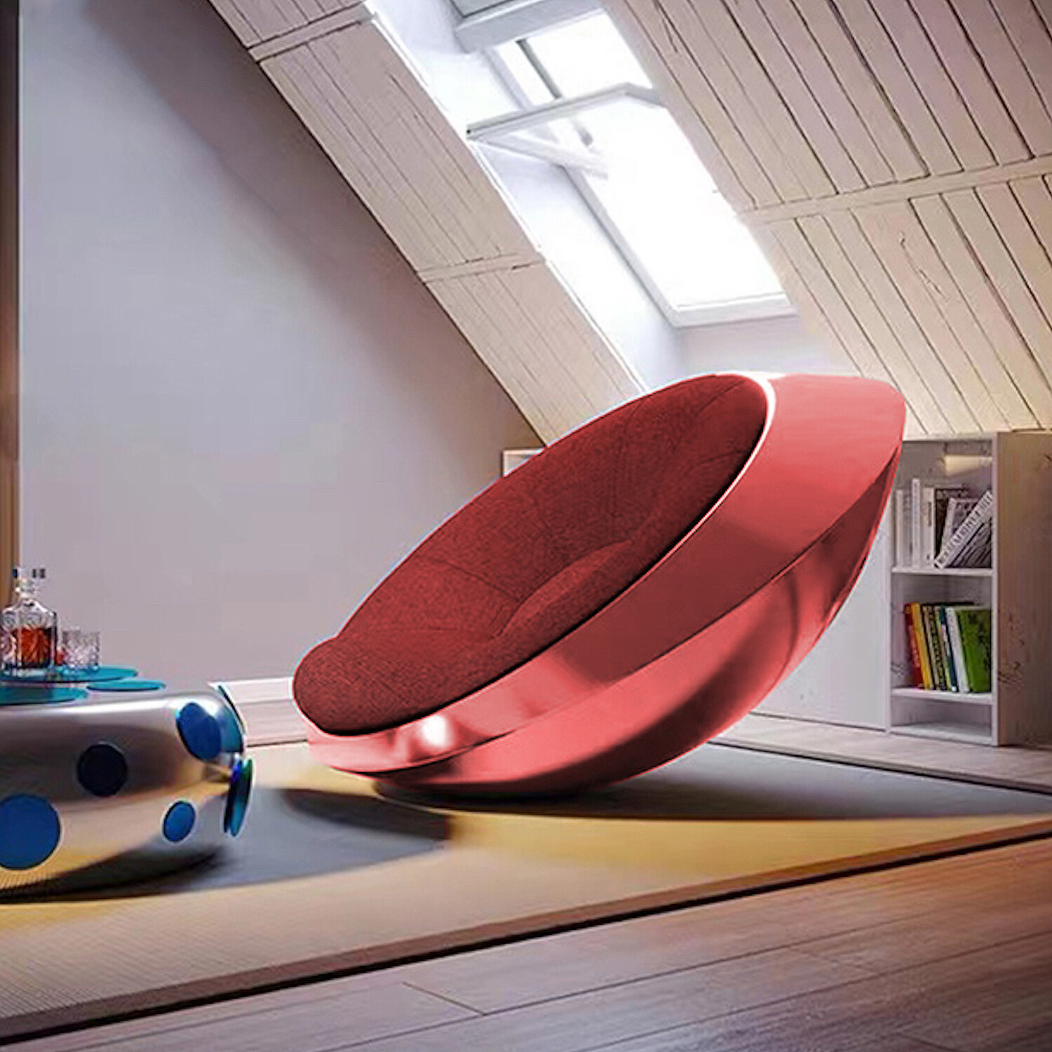 Flying Saucer Chair // Red - The UFO Chair - Touch of Modern