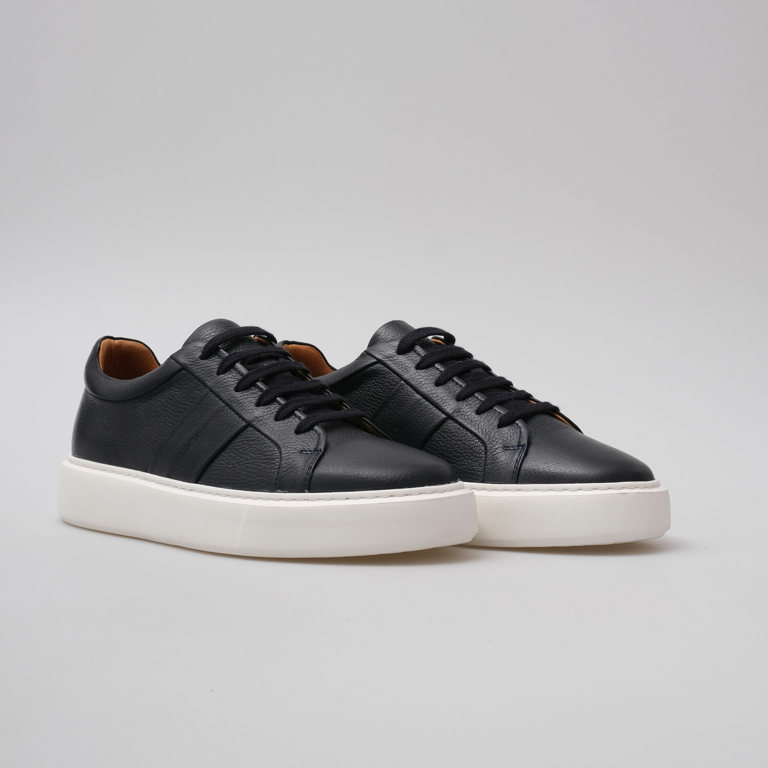 TT1932 Genuine Leather Men Sneakers // Black (Size: 40) - Teta Shoes ...
