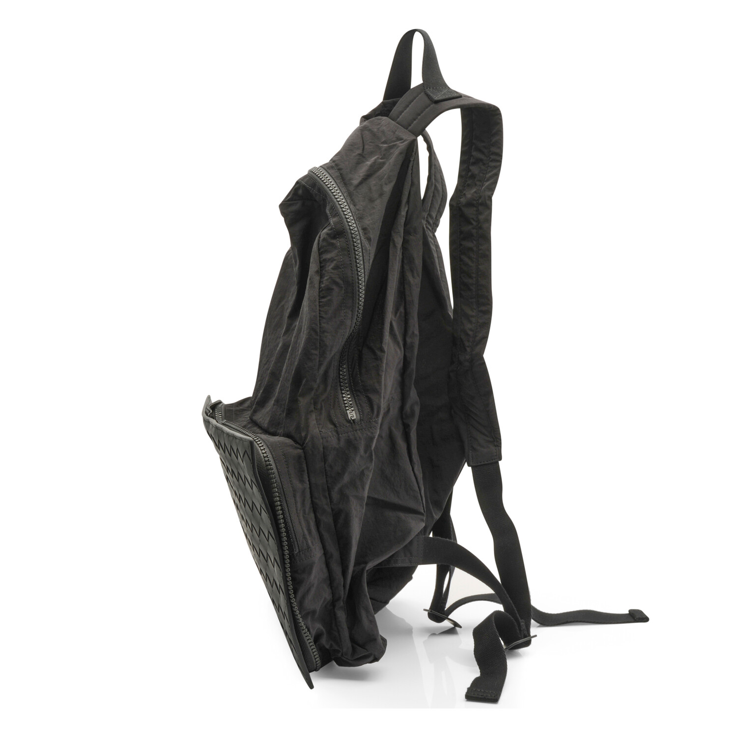Nylon + Leather Backpack // Black // Store Display - Bottega Veneta ...