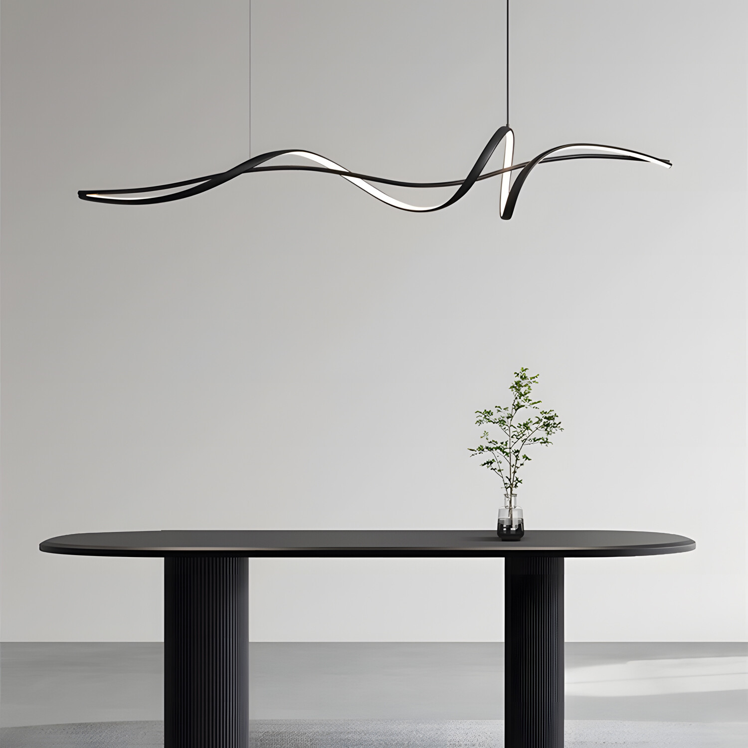 Sculptural Pendant Light // Loop - EP Light Sculptural Fixtures - Touch ...