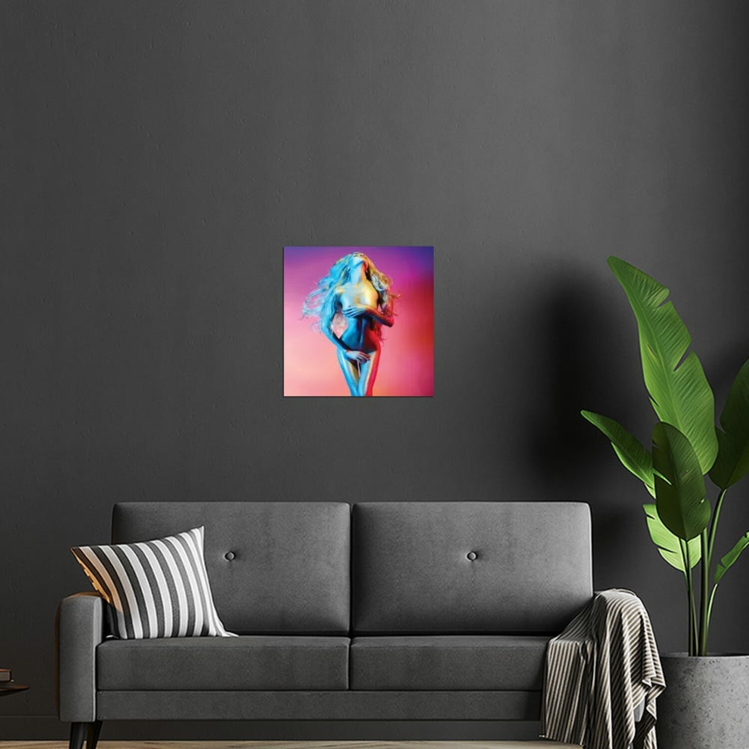 Rainbow Lady III Print // George Mayer (24"H x 24"W x 0.25"D) - A Peep ...