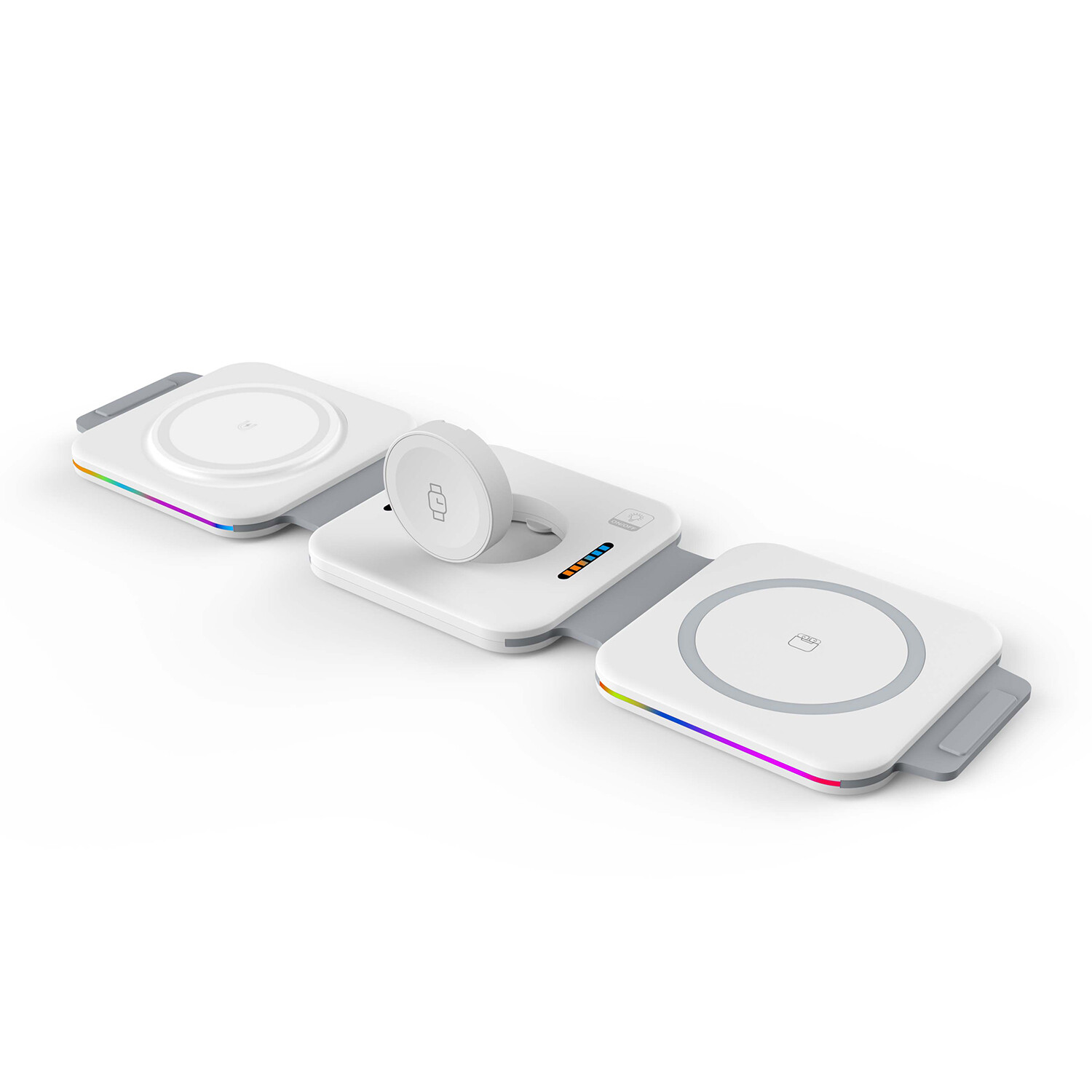 INTELLI FoldUP Foldable 3 in 1 Wireless Charger with Magnetic Phone ...