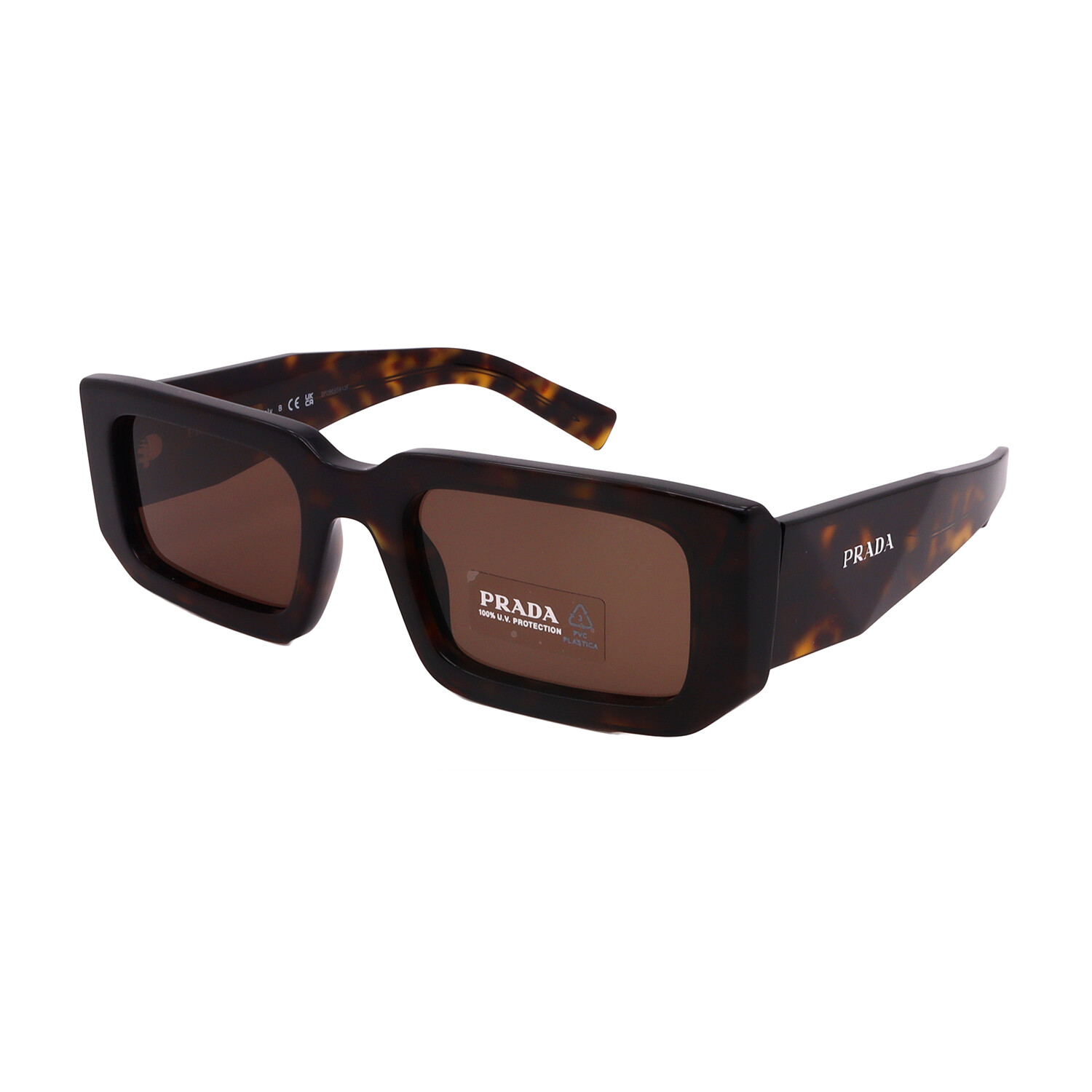 Mens PR06YS 2AU8C1 Sunglasses // Tortoise + Dark Brown - PRADA Designer ...