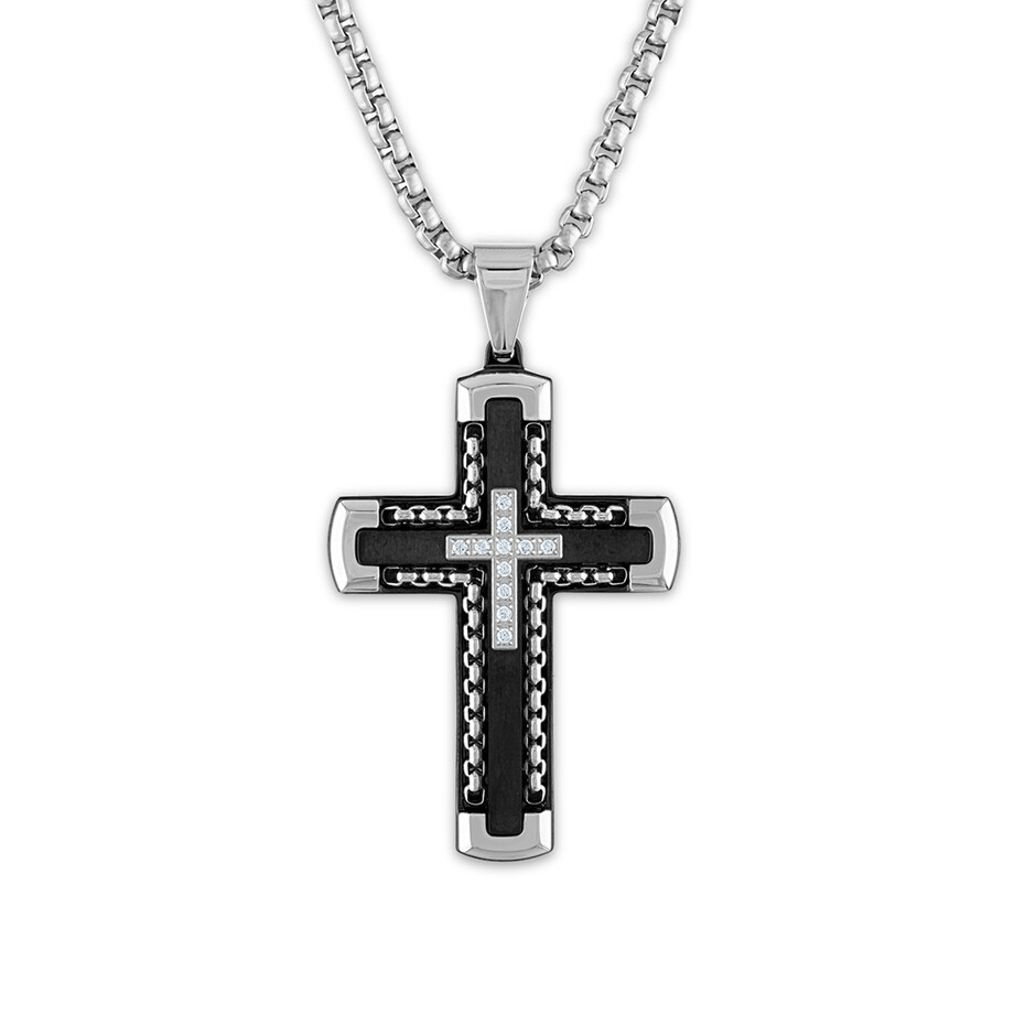 Forged Excellence - Stainless Steel Cross Pendant Necklaces - Touch of ...