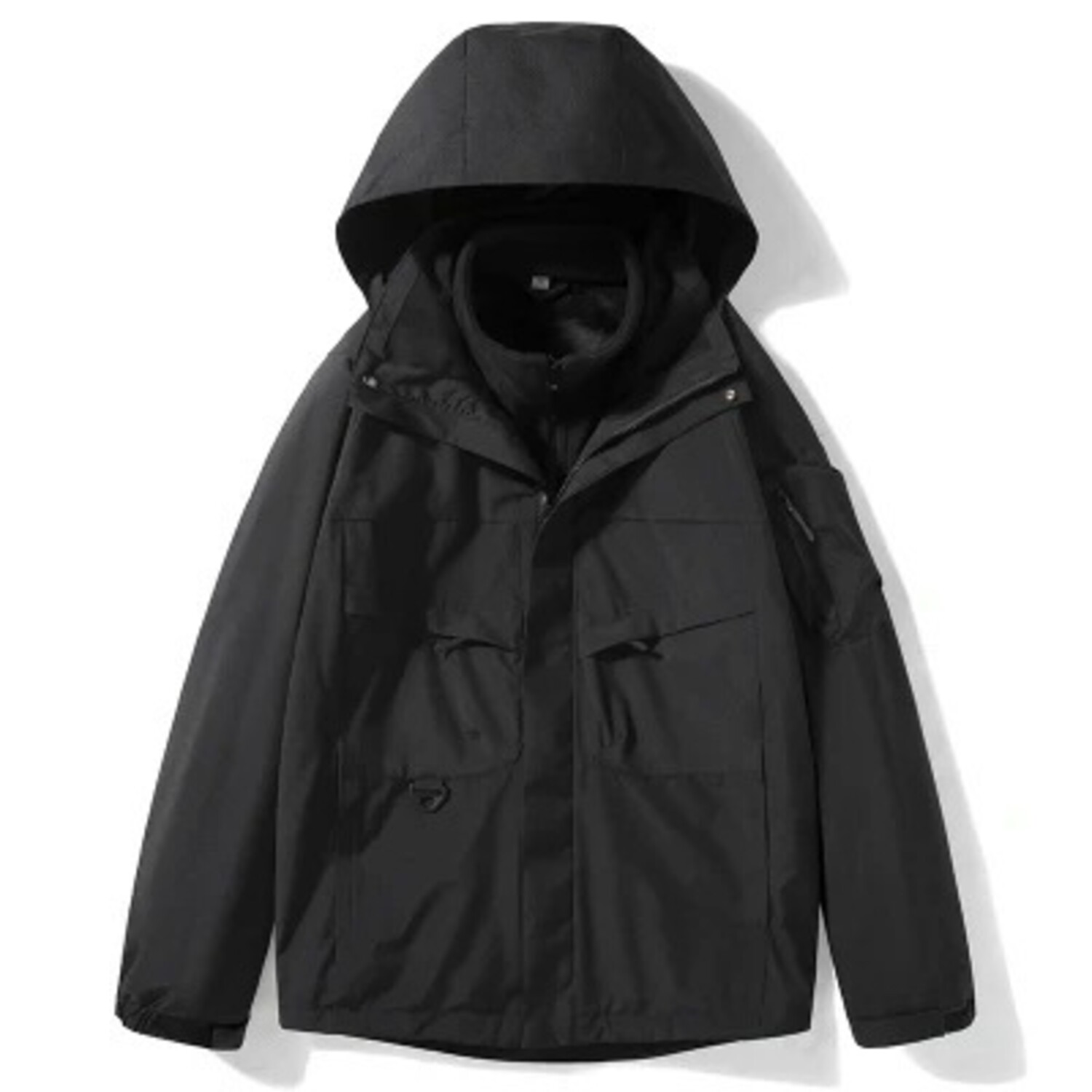 Oversize Hooded Jacket // Black (XS) - fashion atlas - Touch of Modern