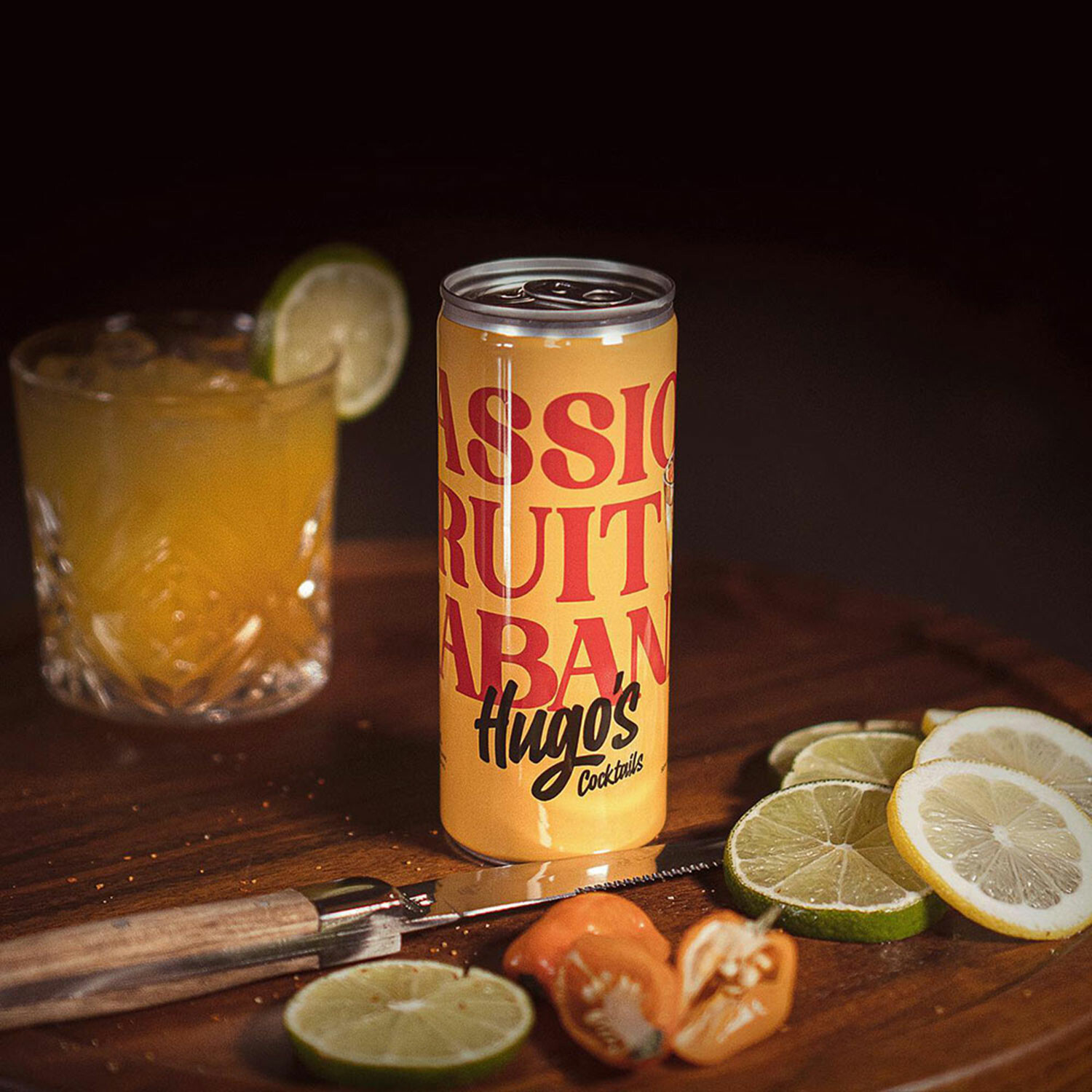 Hugo's Cocktails Passion Fruit Habanero Margarita // 12 Pack - Hugo's ...
