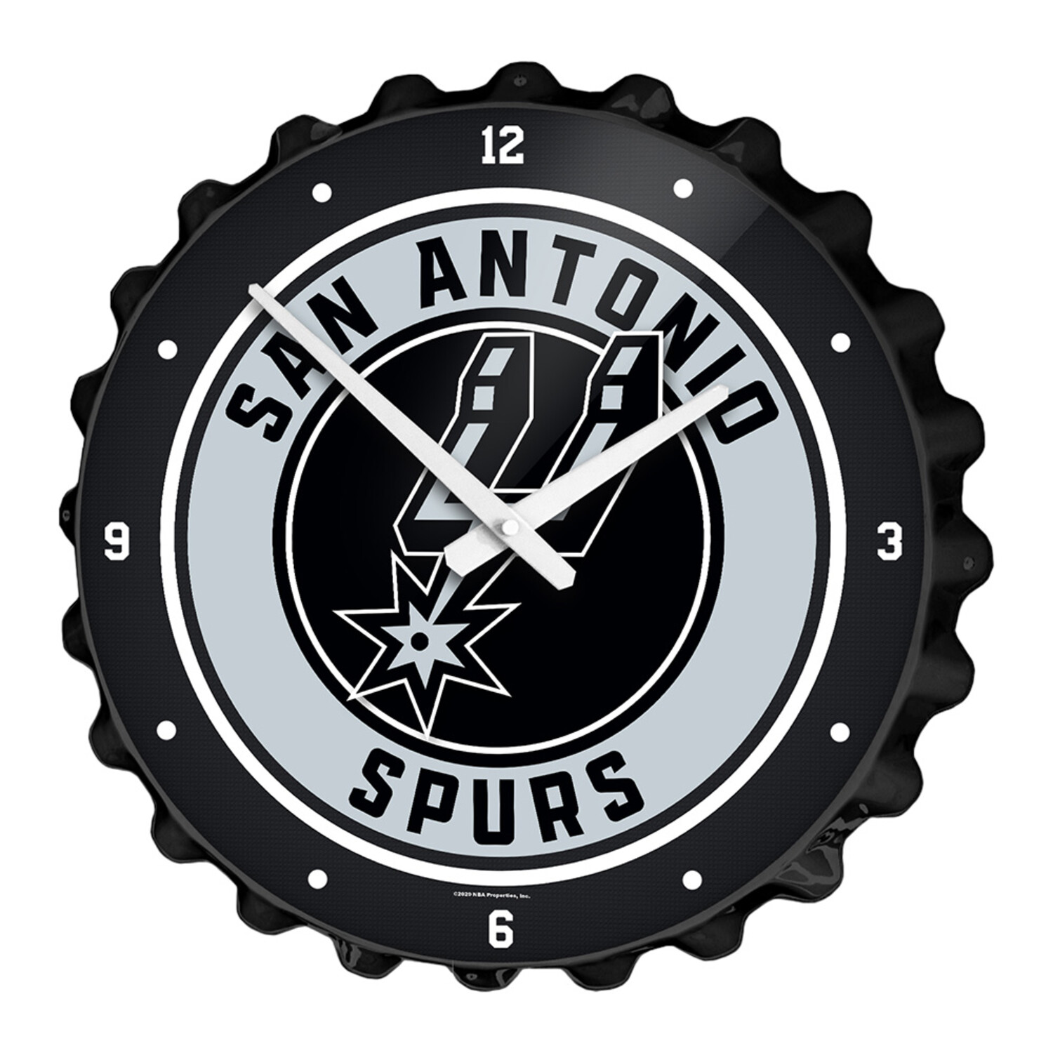 San Antonio Spurs // Bottle Cap Wall Clock - Licensed NBA Bottle Cap ...