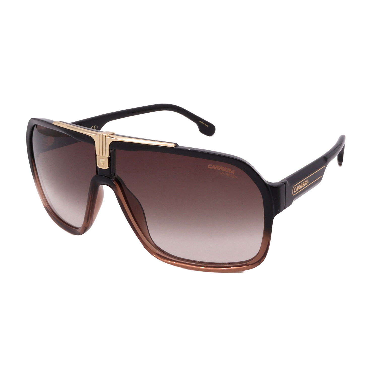 Men's // 1014/S R60 Aviator Sunglasses // Black Brown Fade + Grey ...