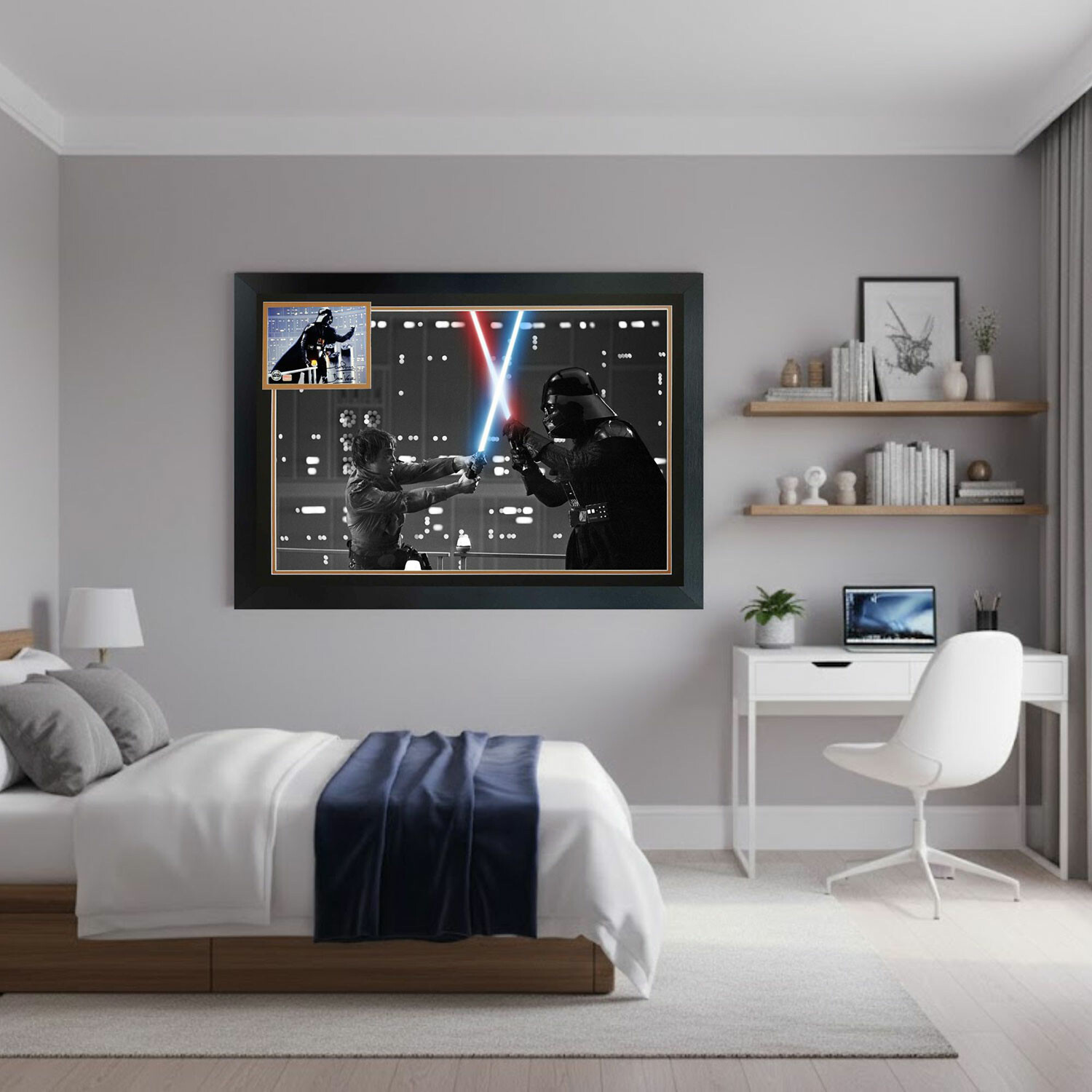 David Prowse // Darth Vader vs Luke Skywalker // Signed Photo - Star ...