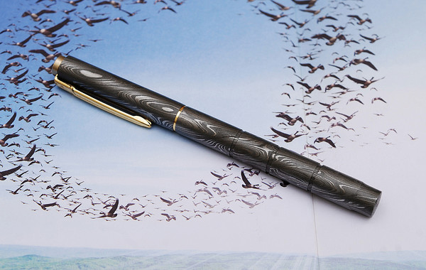 Black Forge - Damascus + Anodized Pens - Touch of Modern