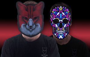 Outline Montréal - Reactive Electro-Luminescent Mask - Touch of Modern