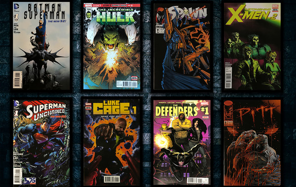 Framed Vintage Comics - Iconic Issues + Legendary Heroes - Touch of Modern