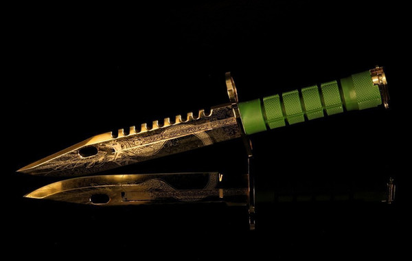 Blackbeard - 24K Gold & Unique M9 Bayonet Knives - Touch of Modern