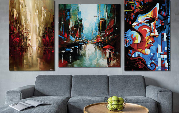 Collectible Contemporary Canvases - Vibrant Abstracts - Touch of Modern