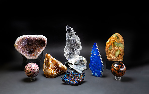 Astro Gallery of Gems - Gem + Fossilized Specimen Displays - Touch of ...