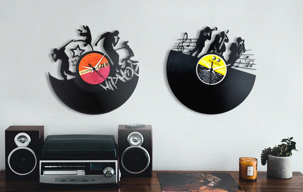 Vinyluse - Laser Cut Vinyl Record Clocks - Touch of Modern