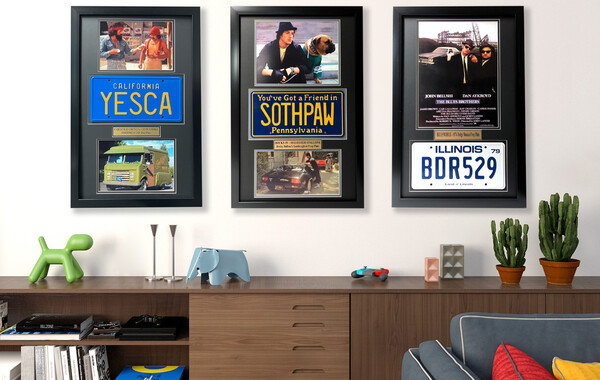 Inscriptagraphs - Cinematic License Plate Displays - Touch of Modern