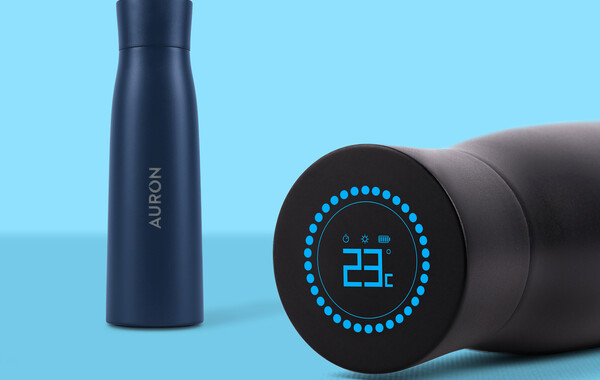 Auron - Self-Cleaning Smart Water Bottle - Touch of Modern