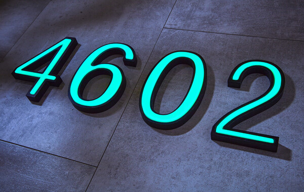 It Glows House Numbers - Solar Powered + Glow In The Dark - Touch of Modern