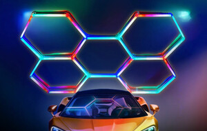 Honeycomb Modular Suspended Lighting Systems - Customize With Color ...